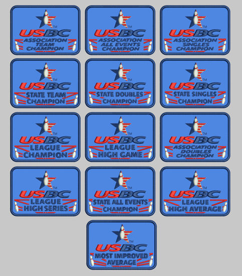 Your store. Fully Embroidered with Merrow Border Bowling Emblem Patch ...