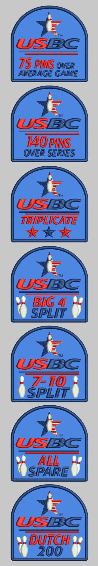 Your store. Fully Embroidered with Merrow Border Bowling Emblem Patch ...