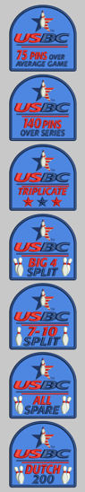 Your store. Fully Embroidered with Merrow Border Bowling Emblem Patch ...